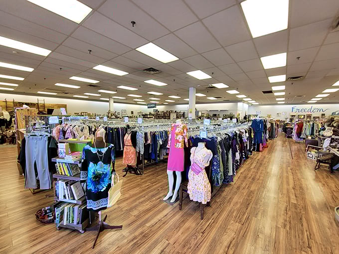 Not your grandmother's jumbled thrift shop – Worthwhile's organized interior makes department stores look like they could use a lesson in presentation.