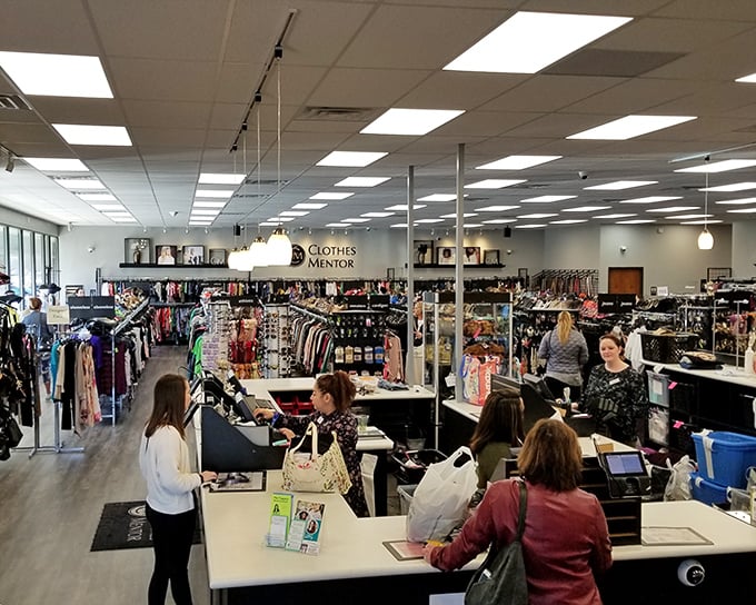 Fashion democracy in action – customers finding their next favorite outfit while staff provide the kind of service that makes you feel like a VIP without the VIP price tag.