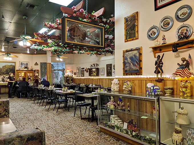 Step inside and you're transported to breakfast wonderland – part grandma's living room, part culinary time capsule, all comfort.