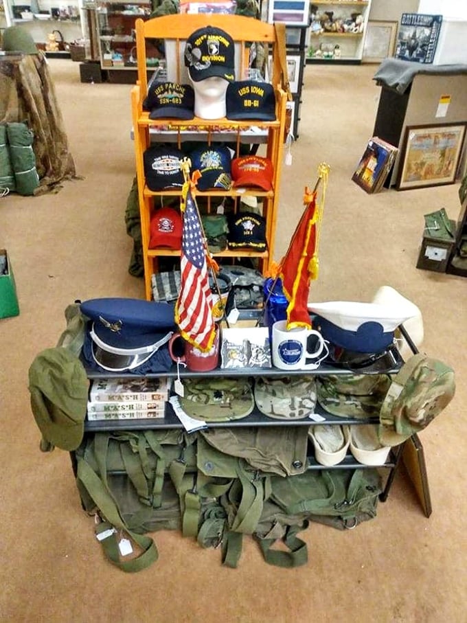Military history buffs rejoice! This collection of naval caps and memorabilia tells stories that deserve more than gathering dust.