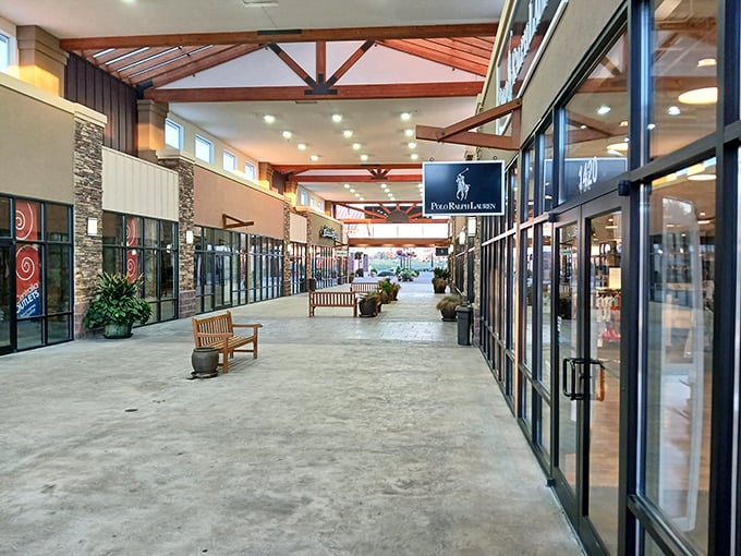 Spacious walkways and Northwest-inspired architecture make bargain hunting feel less like a contact sport and more like a civilized pursuit.