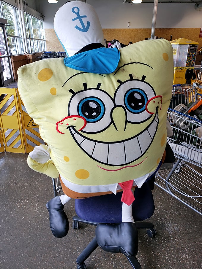 One shopper's SpongeBob plushie find proves the outlet's golden rule: yesterday's impulse purchase becomes tomorrow's thrift store gem. The circle of retail life continues!