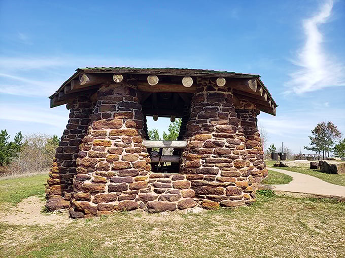 This isn't just stonework—it's Depression-era poetry. CCC craftsmanship that's outlasted 80 years of Texas summers tells you they built things differently back then.