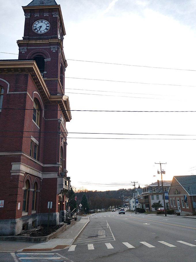 That clock tower isn't just for show—it's been keeping time since the 19th century, reminding everyone that good things age gracefully here.