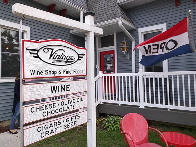Vintage Elkhart Lake isn't just a shop—it's a treasure trove where wine, cheese, and chocolate form the holy trinity of vacation indulgence.