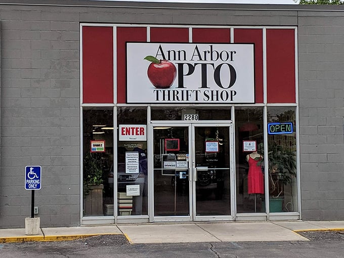 The Ann Arbor PTO Thrift Shop may look modest, but great finds come in small packages.