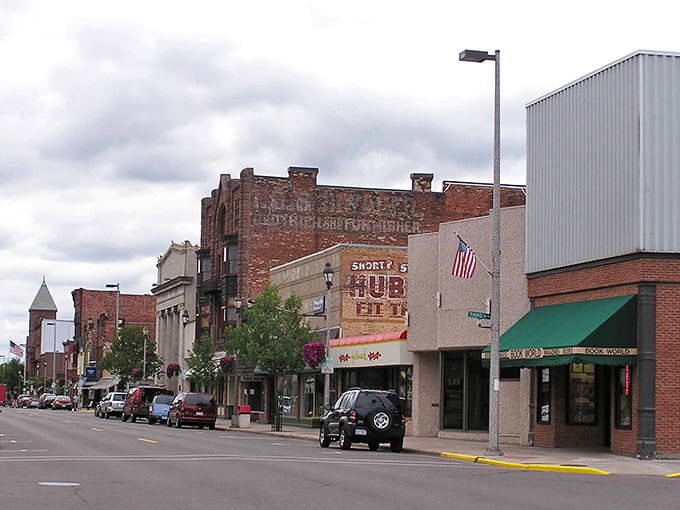 Ashland's historic downtown showcases the "Hub City" sign, where Lake Superior views come with surprisingly affordable housing options.