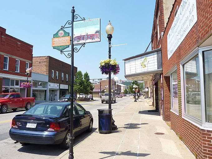 Hanging flower baskets sway hello as you stroll past century-old storefronts—Buckhannon's sidewalks practically hum with stories!