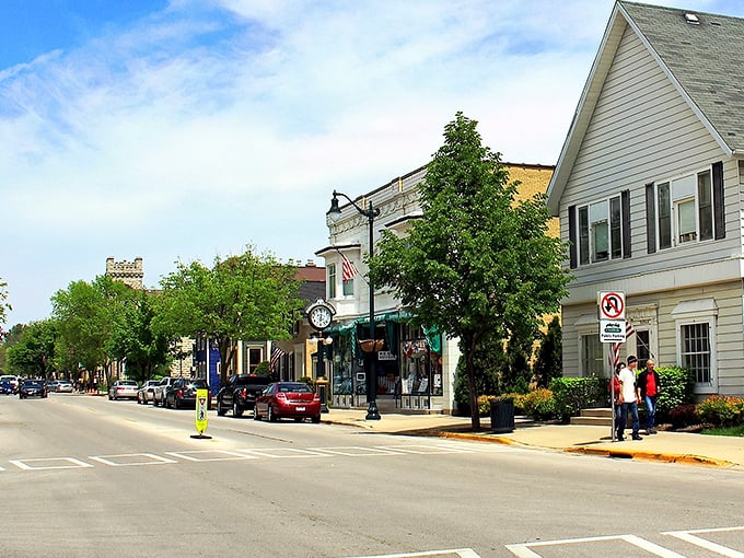Cedarburg's historic downtown whispers stories from another century while inviting you to explore its timeless limestone buildings today.