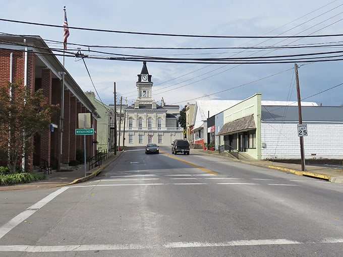 Columbia's historic courthouse stands proud while your wallet stays happily full nearby.