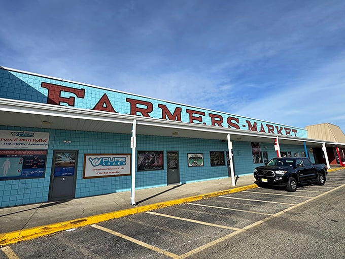 When the sign says "Farmers Market," you know you're about to enter shopping paradise.