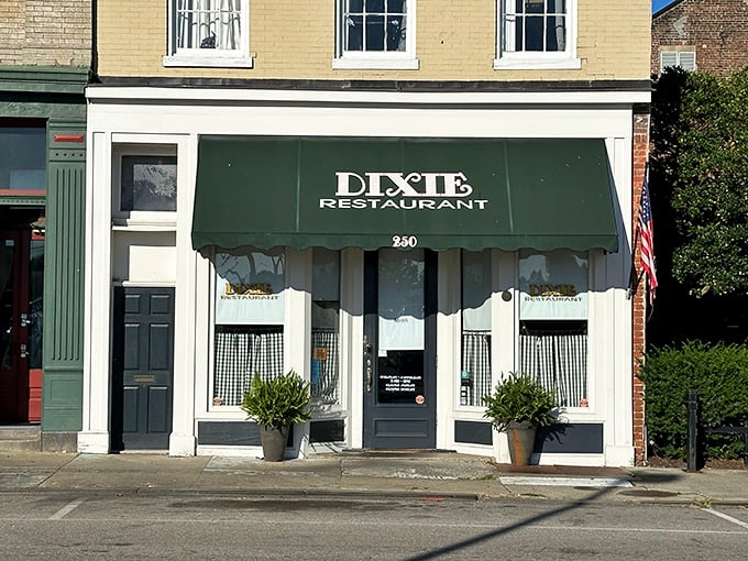 Dixie Restaurant stands proud like a Norman Rockwell painting come to life in downtown Petersburg.