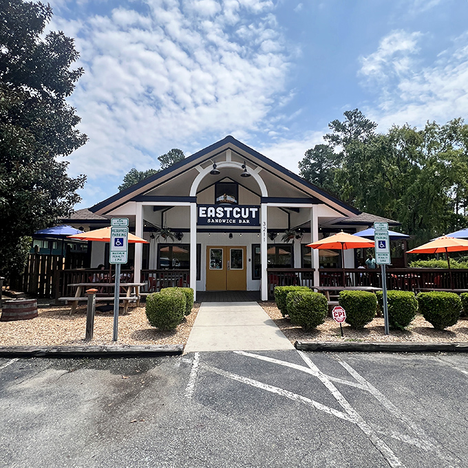 Modern meets comfort at this Durham favorite where good design enhances great sandwiches.