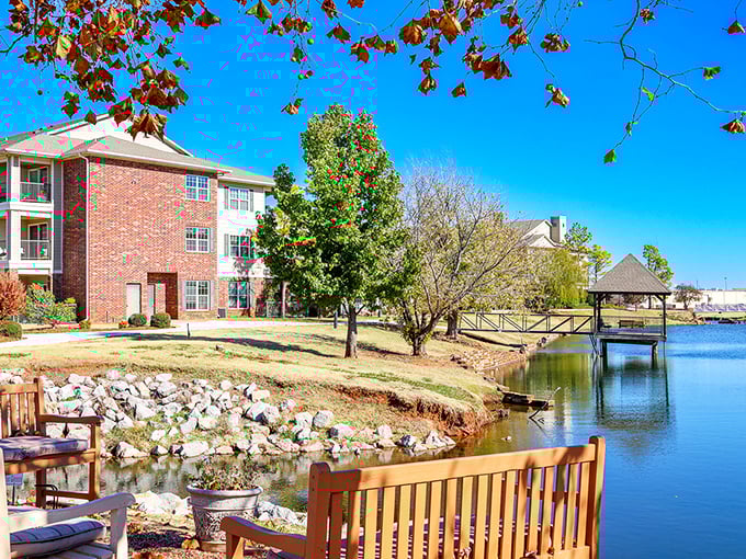 Waterfront living gets a prairie twist with peaceful lakeside views that make every morning feel like vacation.