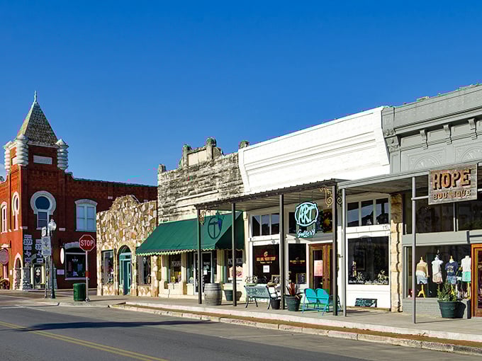 This Hill Country gem sparkles like a jewelry box, with its stone buildings catching sunlight perfectly.