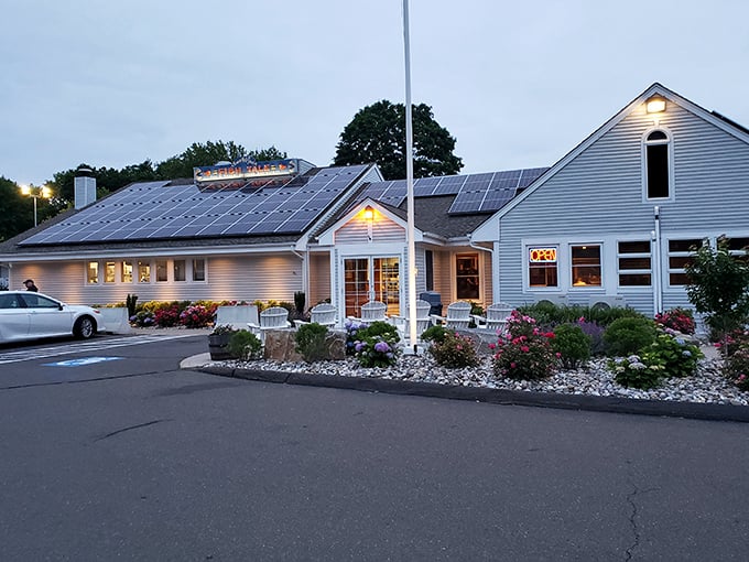 Twilight at Lenny & Joe's transforms this Madison favorite into a glowing seafood sanctuary. The flowers are just a bonus.