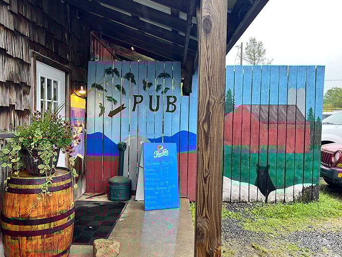 When rustic charm meets mountain murals, you know you've found something special in small-town America.
