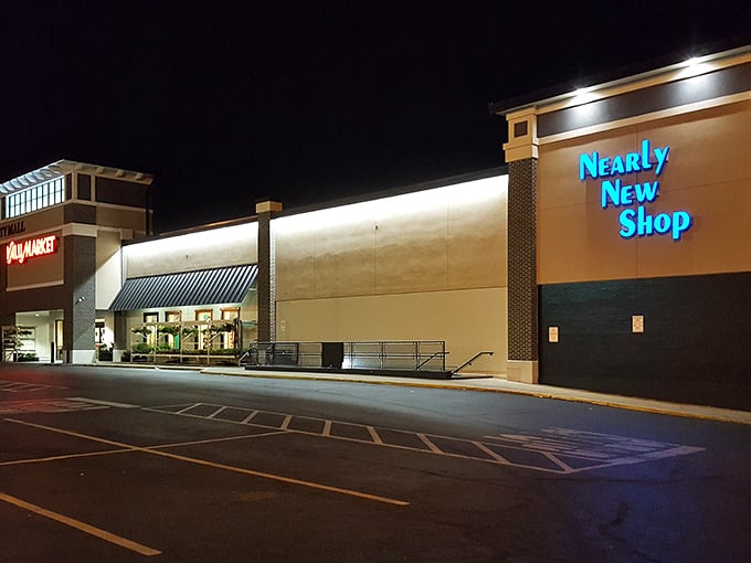 Nearly New Shop's evening glow beckons night owls and bargain hunters alike to this Louisville treasure trove.