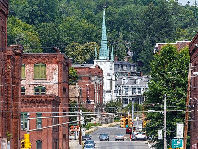 Orange's brick buildings stand proud, weathered by time but rich with character.