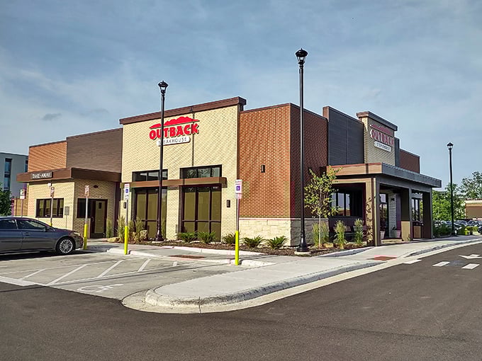 The Outback's brick and modern design says "G'day" to serious steak satisfaction in suburban style.