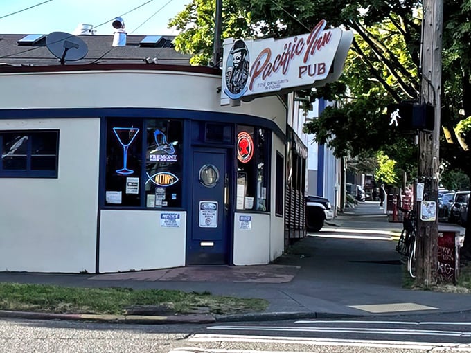Pacific Inn Pub's humble exterior hides culinary treasures – never judge a fish joint by its cover.