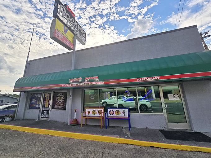 Rocky's Corner brings that classic corner-store charm to Hot Springs, complete with sports team loyalty on full display.