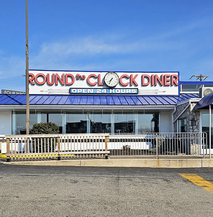 "Open 24 Hours" isn't just a promise at Round the Clock Diner—it's a beacon of hope when midnight cravings strike and everywhere else has gone dark.