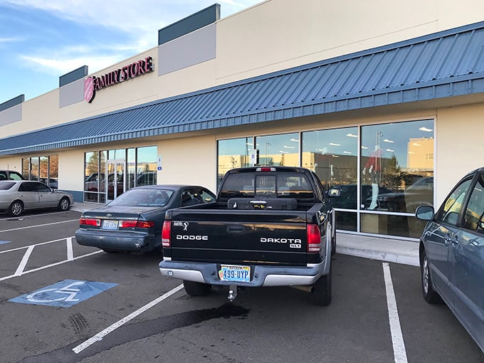 The Salvation Army Family Store – where that pickup truck in the parking lot is about to haul away someone's furniture jackpot.