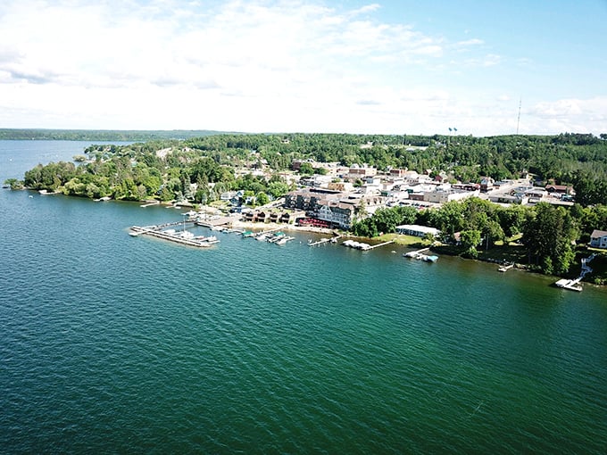 Walker's waterfront stretches along Leech Lake, offering a playground for boaters and a retreat for nature lovers.