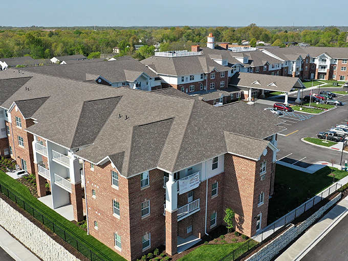 From above, Creek Valley looks like the neighborhood from a classic sitcom – minus the nosy neighbor!