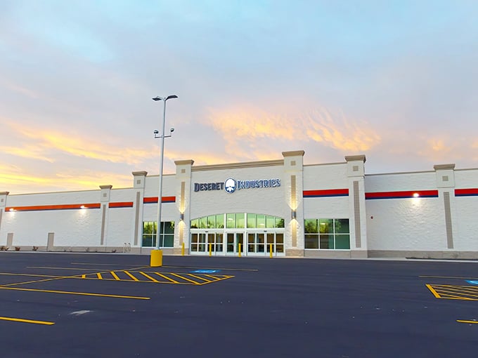 When a thrift store looks this organized from outside, you know the treasures inside are worth exploring.