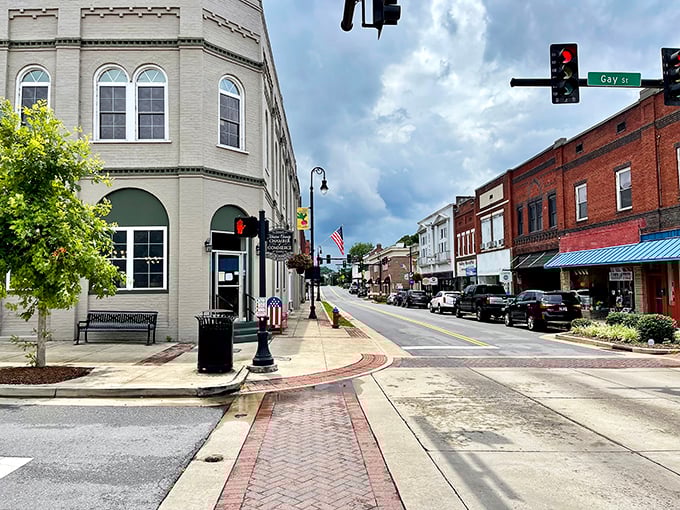 Main Street here moves at the perfect speed - slow enough to actually see everything.