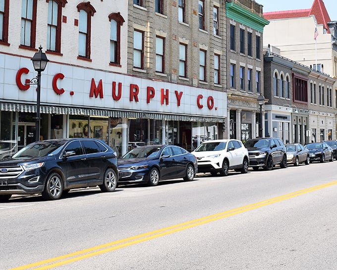 The C.C. Murphy Co. building stands as a reminder that before Amazon, shopping was a social event where everyone knew your name.