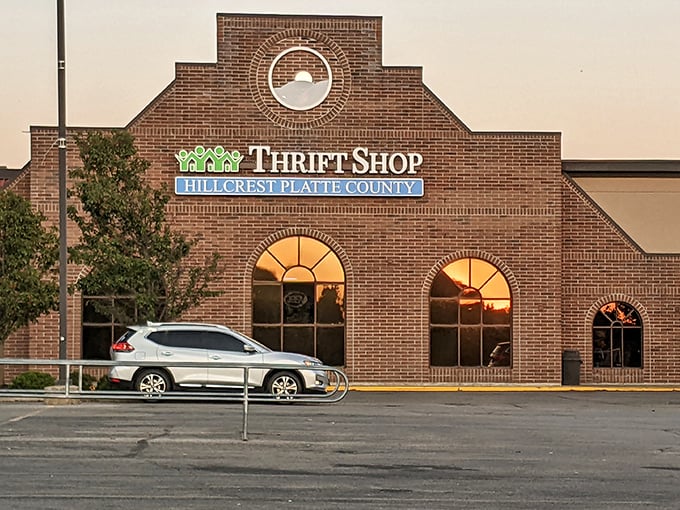 Evening light makes even thrift shopping feel romantic. Who says treasure hunting can't be magical?