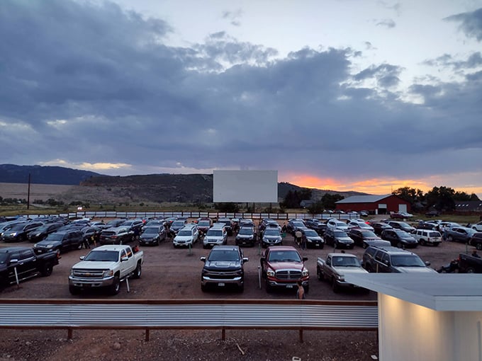 At Holiday Twin Drive-In, the mountains provide nature's perfect backdrop for Hollywood's latest offerings.
