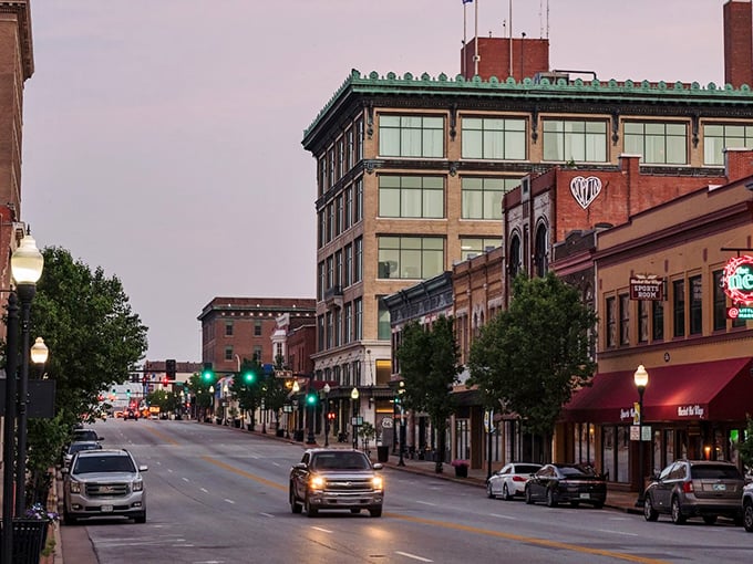 These sturdy brick facades have weathered storms and time, standing proud as testaments to Missouri determination.