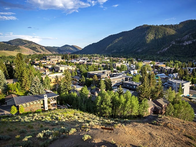 Sun Valley's famous neighbor shows off its mountain town charm with a backdrop that makes every photo look professional.