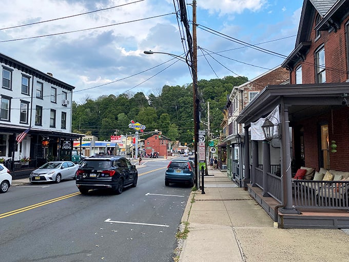 The elegant facades of Lambertville whisper stories of river commerce and industrial heritage while housing today's art galleries and boutiques.
