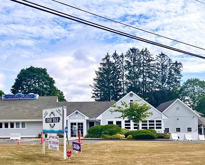 The classic white New England exterior hides a seafood wonderland that locals have treasured for generations.