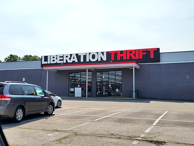 That simple exterior conceals a wonderland of secondhand finds waiting to be discovered by savvy shoppers.