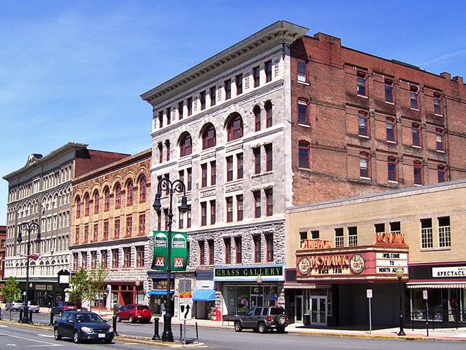 Where industrial past meets artistic present – those brick buildings have stories that could fill a Ken Burns documentary.