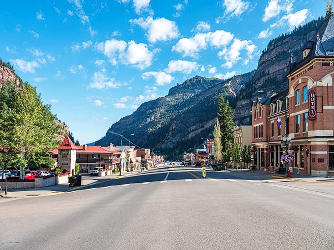 Main Street Ouray proves that small towns can pack big personality into every brick facade.
