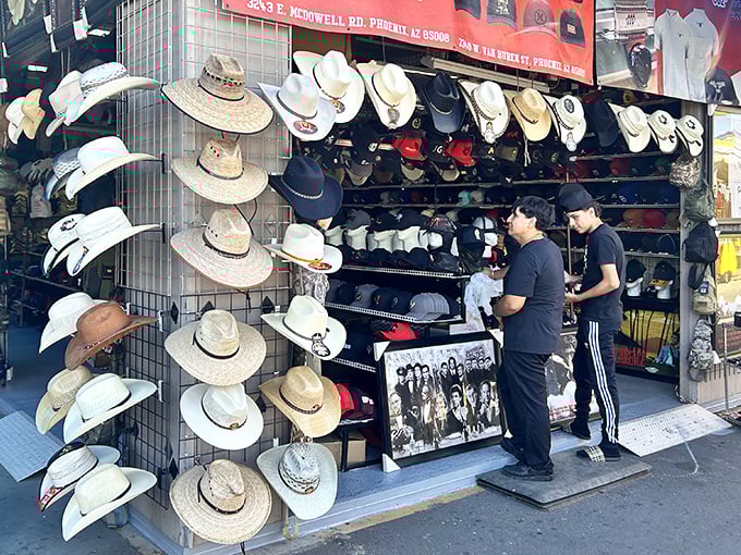 Cowboy hat heaven awaits! From straw to felt, these western headpieces offer both desert sun protection and instant Arizona style.