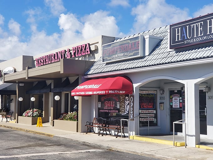 Strip mall chic at its finest - where parking is easy and the corned beef is serious.