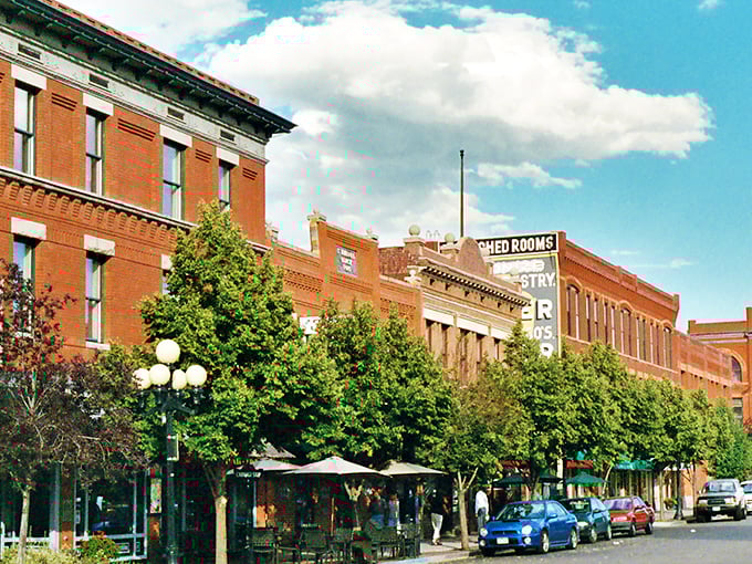 Tree-lined streets and vintage storefronts create the perfect backdrop for affordable retirement living.