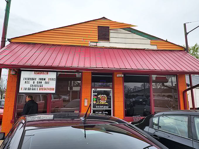 The Crab Shack (building): "No-nonsense seafood central. When a place proudly advertises 'ALL YOU CAN EAT' this boldly, you know they mean serious business."