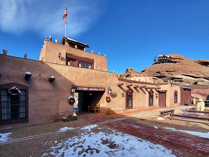 Winter at The Fort – where the snow outside makes the warmth (and sizzling steaks) inside feel that much more magical.