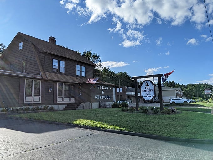 This charming country house hides a carnivore's paradise. Don't let the quaint exterior fool you!