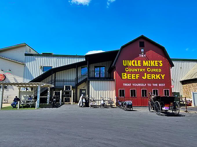 When your beef jerky gets its own barn, you know someone takes their snacks seriously.