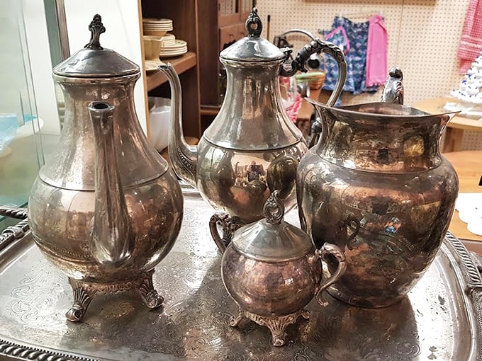 Silver service worthy of Downton Abbey, just waiting to elevate your next dinner party to aristocratic heights.